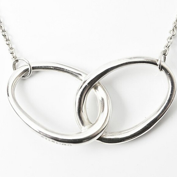 Tiffany & Co. | Jewelry | Tiffany Necklace Pendant Silver Tiffanyco Double Loop Open | Poshmark